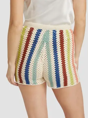 Escvdo Camino Plaza Crochet Shorts