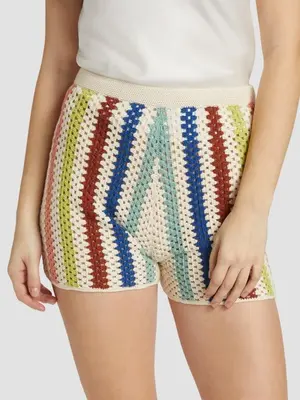 Escvdo Camino Plaza Crochet Shorts