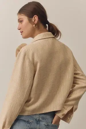 DOLAN LEFT COAST Dolan Textured 3d Rosette Lady Jacket