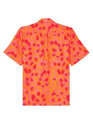 Vilebrequin New Leopard Linen Camp Shirt