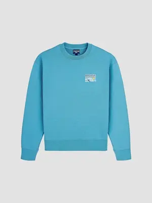 Vilebrequin X Maison Kitsuné Waves Cotton Sweatshirt - Breeze