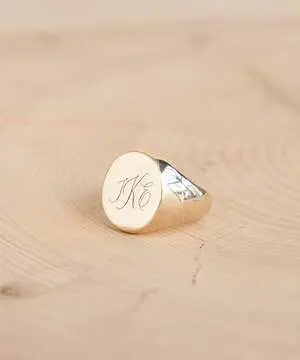 Jenni Kayne Gemma Signet Ring - Gold