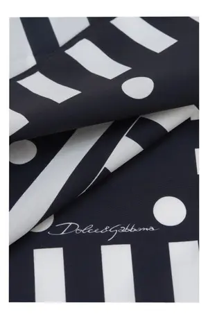 Dolce & Gabbana Polka Dot Square Cotton Scarf