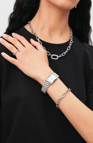 DANIEL WELLINGTON Tank Collection Bracelet Watch - Silver
