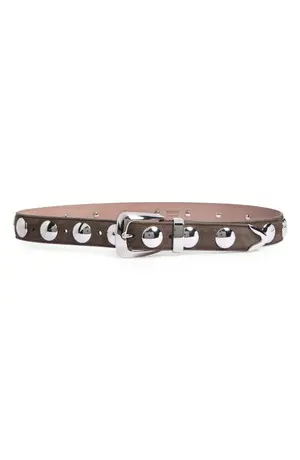 Khaite Benny Studded Suede Belt Ebano 893