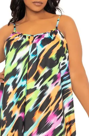 BUXOM COUTURE Animal Print Maxi Dress - Multi