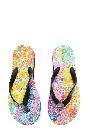 Kurt Geiger Floral Couture Kensington Platform Flip Flop
