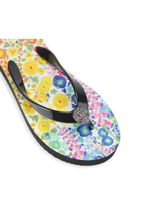 Kurt Geiger Floral Couture Kensington Platform Flip Flop