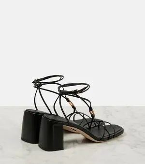 JIMMY CHOO Onyxia 70 Leather Sandals