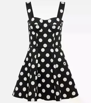 Dolce & Gabbana Cotton-blend Minidress - Black
