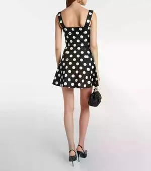 Dolce & Gabbana Cotton-blend Minidress - Black