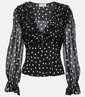 Rixo Tie Detailed Blouses