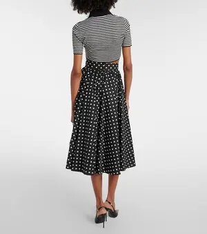 Dolce & Gabbana Cropped Wool Polo Shirt