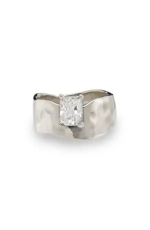 Lady Grey Textured Rings