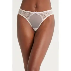 JOURNELLE Chiara Mesh Bikini Briefs - Petal