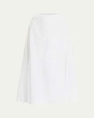 THE ROW THE ROW Fleur A-Line Midi Skirt - Off White