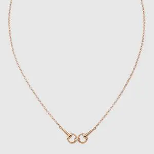 Gucci Horsebit Diamond 18k Chain Necklace - Gold