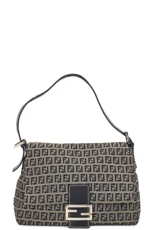 Fendi Zucchino Mama Baguette Shoulder Bag
