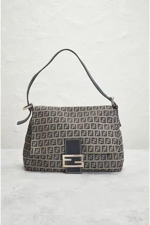 Fendi Zucchino Mama Baguette Shoulder Bag