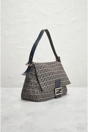 Fendi Zucchino Mama Baguette Shoulder Bag