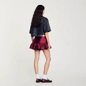 Sandro Satin Mini Skort