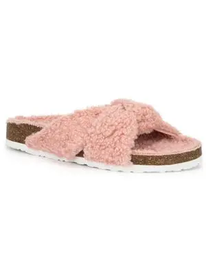 OLIVIA MILLER Lana Womens Slip On Lightweight Flipflops - Pink