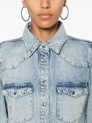 FRAME Heritage Washed-denim Shirt