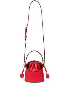 Etro Small Saturno Leather Bucket Bag - Red
