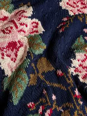 Etro Floral-jacquard Cotton Jumper