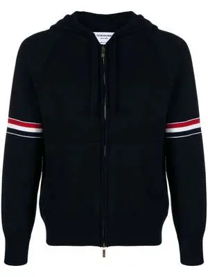 Thom Browne Cashmere Knit Hoodie - Black