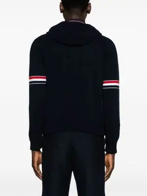Thom Browne Cashmere Knit Hoodie - Black