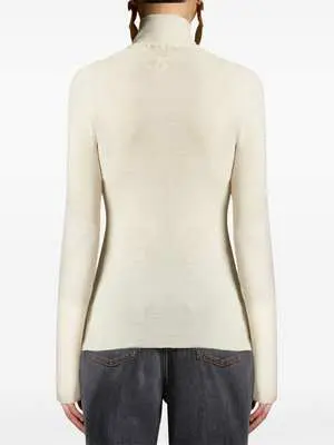 Etro High-neck Wool Jumper - Neutrals