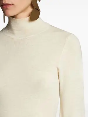 Etro High-neck Wool Jumper - Neutrals