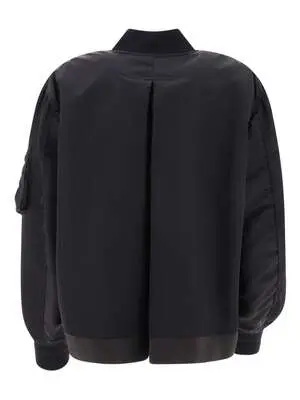 Sacai Baseball-collar Zip-up Bomber Jacket