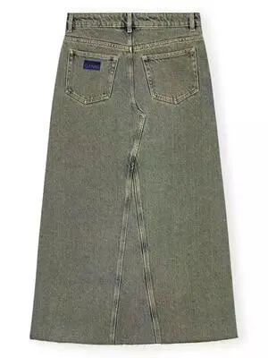 GANNI Long Denim Skirt