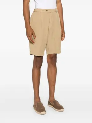 PT TORINO Pleated Bermuda Shorts