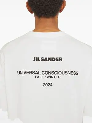 JIL SANDER Logo-print Cotton T-shirt - White