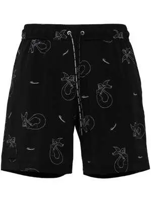 NAHMIAS Waistband Swim Shorts - Black