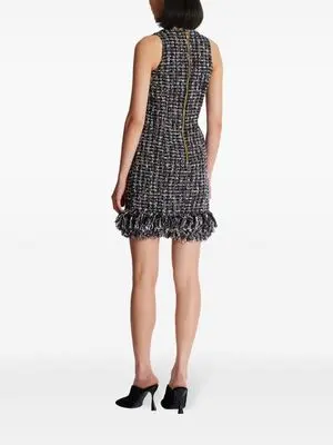 Balmain Button-embellished Tweed Mini Dress