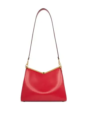 Etro Vela Leather Shoulder Bag - Red