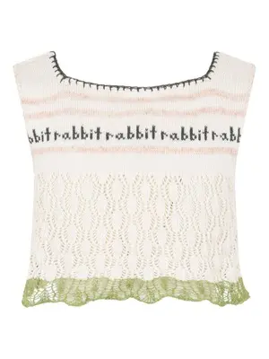 RABBIT Lace Sombre Knitted Top
