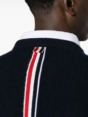 Thom Browne Rwb Stripe Wool Jumper