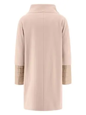 Herno Virgin Wool Zip-up Coat - Neutrals