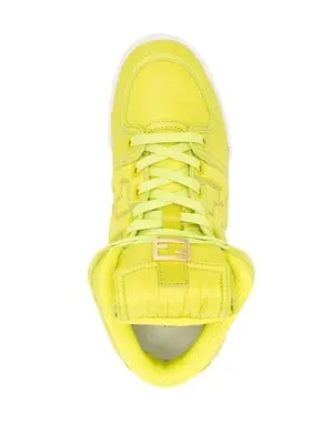 Fendi Ff Logo-embroidered High-top Sneakers