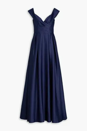 Marchesa Pleated Gown