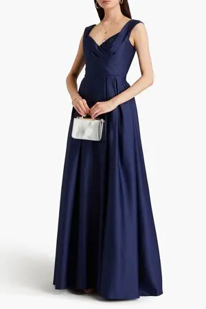 Marchesa Pleated Gown