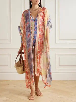 Etro Printed Crepon Coverup