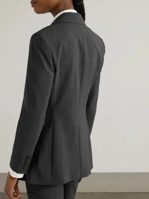 Theory Etiennette Wool-blend Blazer - Gray
