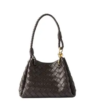 Bottega Veneta Andiamo Gold Tone Shoulder Bags