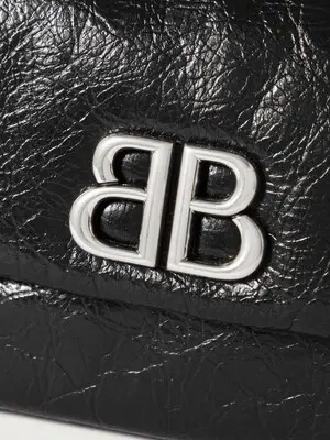 Balenciaga Monaco Mini Textured-leather Shoulder Bag
